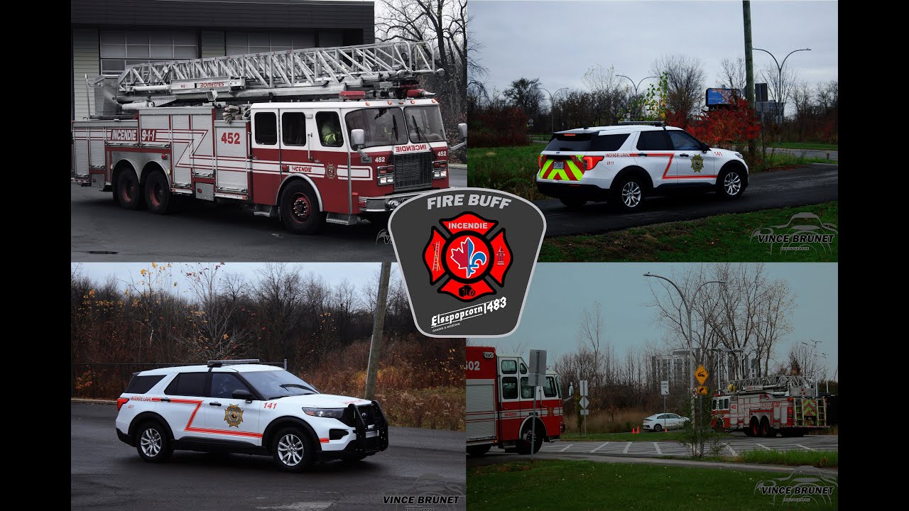Laval, QC, Fire Station 2, 1/11/2022 Compilation (141, 202, 452, 502 ...