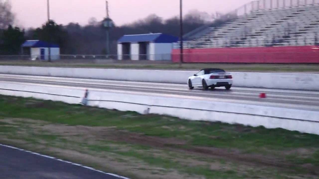 All stock 2000 Mustang GT at Commerce drag strip - YouTube