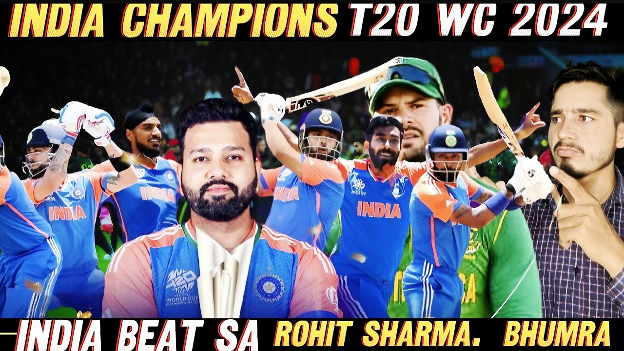 IND vs SA : India win T20 WC 2024, stun South Africa by 7 runs. Kohli ...