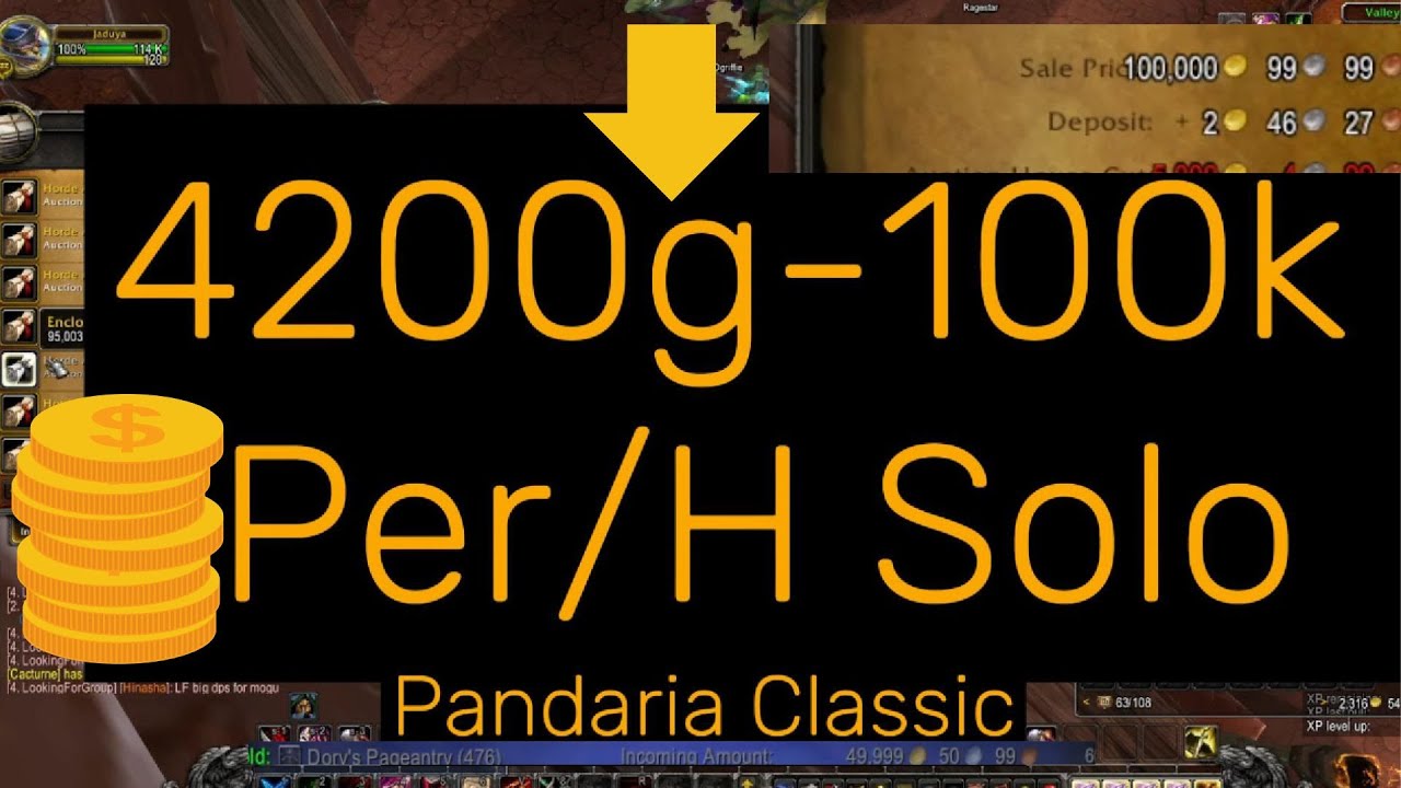 The Best Pandaria Classic WOW Gold Farm Solo At Level 90 In World Of ...