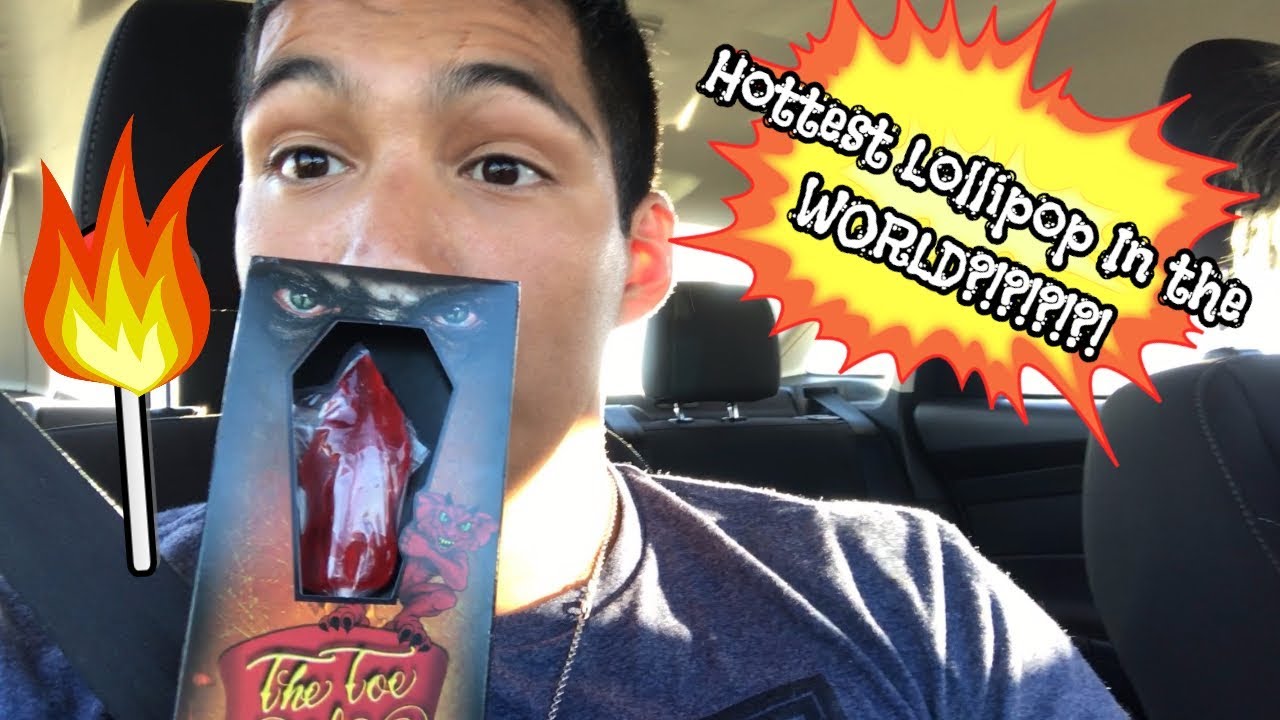 The Toe of Satan Challenge | World's Hottest Lollipop!! - YouTube