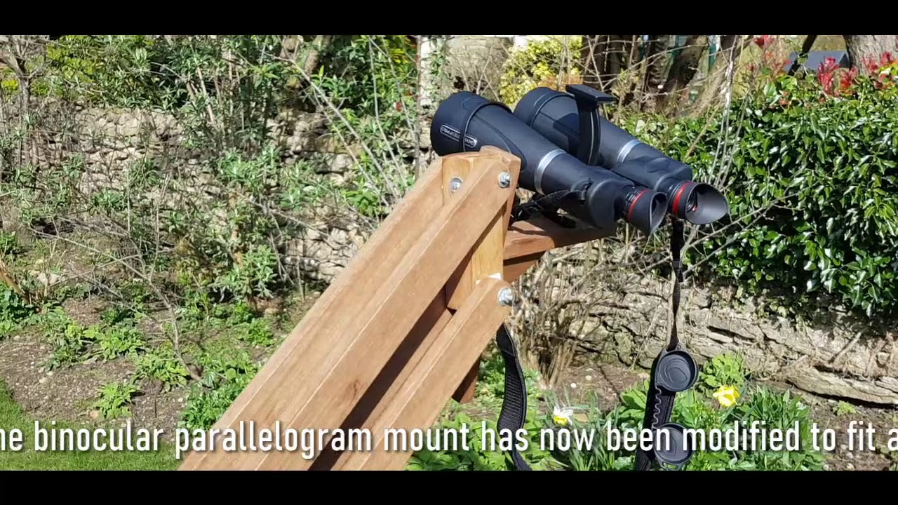 Donated Parallelogram mount for binoculars - YouTube