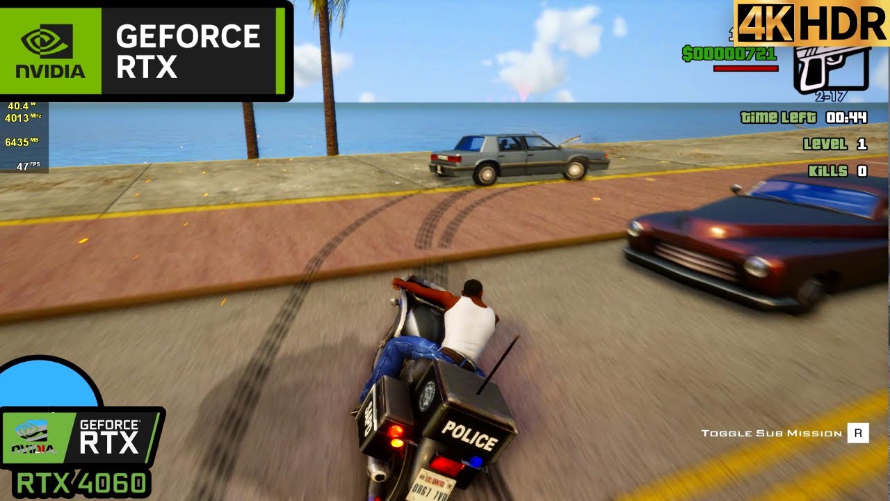 GTA San Andreas RTX 4060 'Free Roam' 4K Gameplay! GTA SA Definitive ...