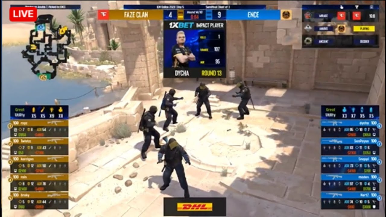 RERUN: ENCE VS. FAZE - MAP 2 - SEMIFINALS - YouTube
