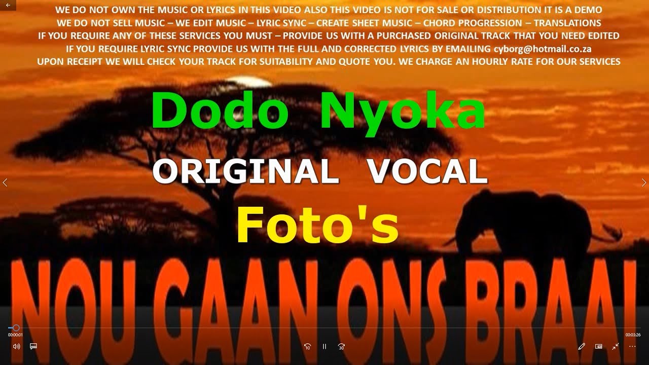 ZARA - Dodo Nyoka - Foto's ORIGINAL VOCAL LYRIC SYNC - YouTube