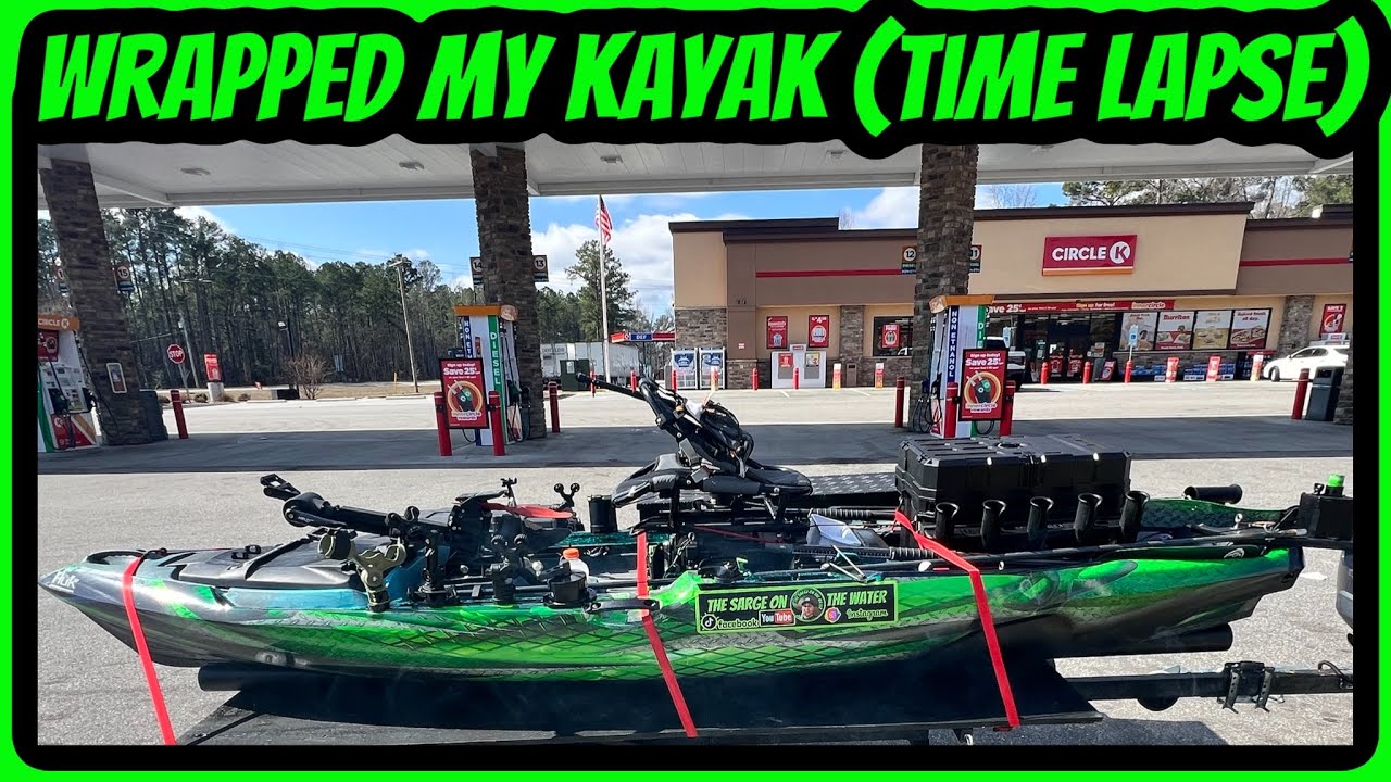 Kayak Wrap Transformation: Fast and Fascinating Time-lapse! 😮 #kayakdiy ...