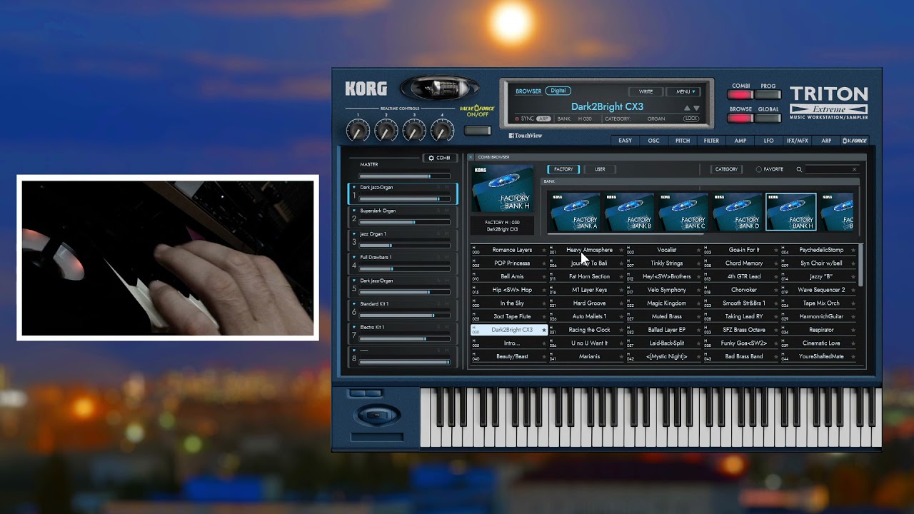Korg Triton Extreme VST / Combo Bank H / KORG Collection 3 / New ...
