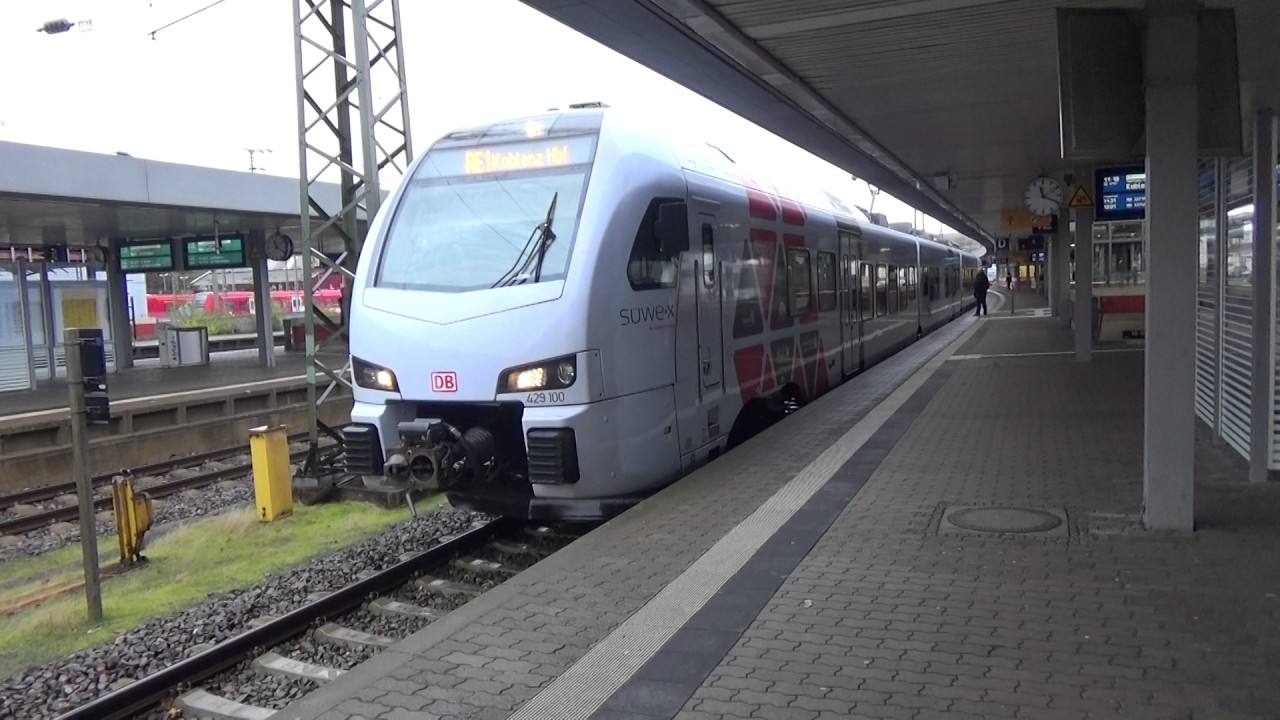 BR 429 (429 100, SÜWEX/DB Regio) RE1 nach Koblenz Hbf - Saarbrücken Hbf ...