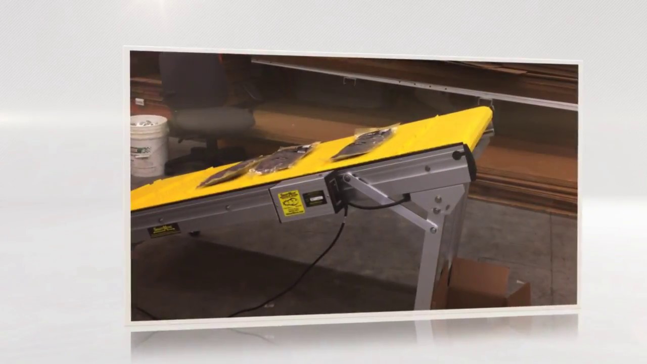 Little Incline Conveyor By SmartMove® Conveyors - YouTube