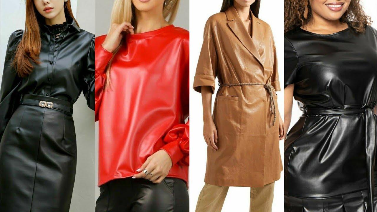 Outstanding leather fashion latest leather dresses #leatheroutfits ...