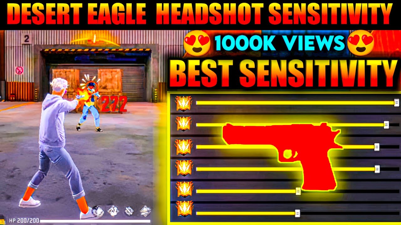 DESERT EAGLE HEADSHOT SENSITIVITY FREE FIRE 🔥 FREE FIRE BEST DESERT ...