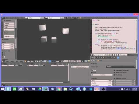 BGE python: Running a manager to control many objects - YouTube