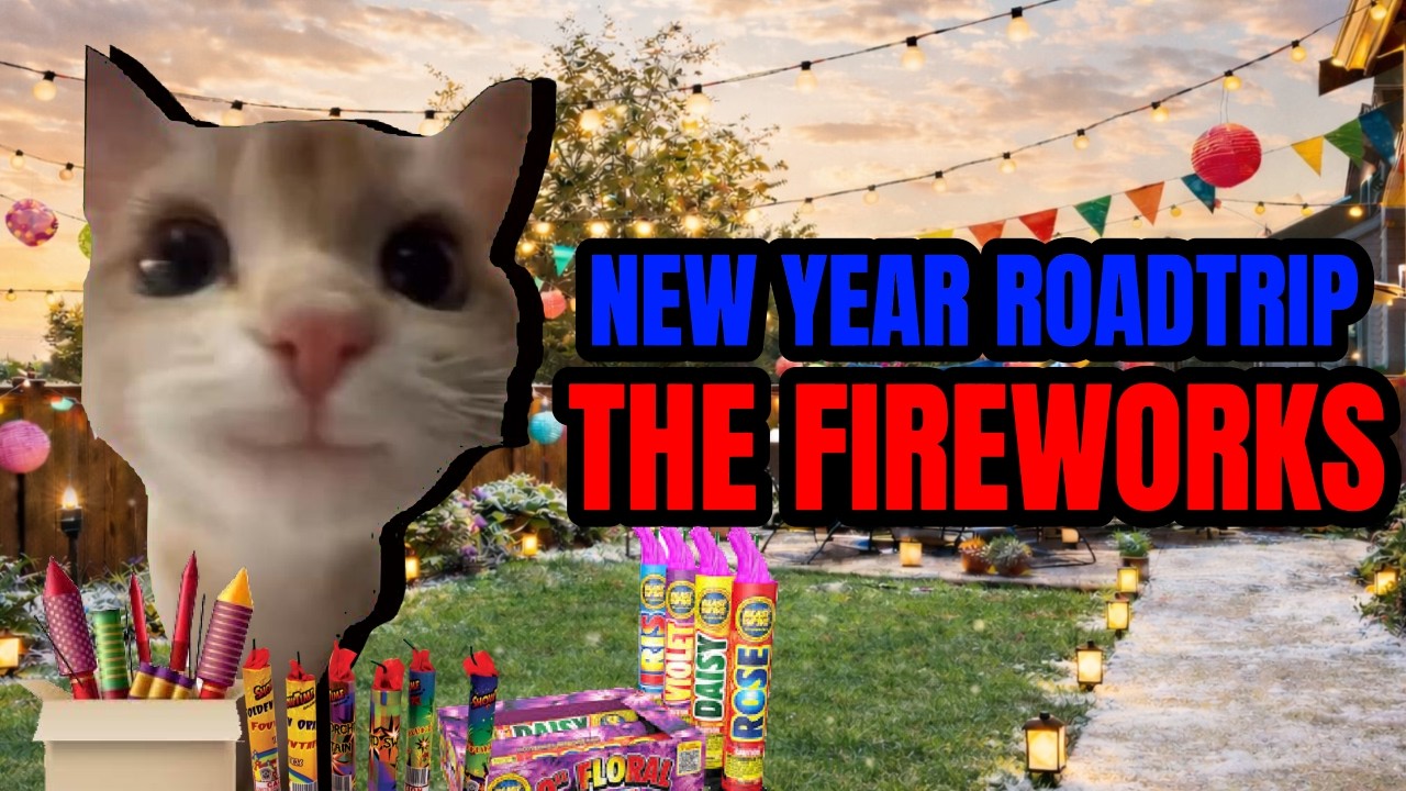 CAT MEMES: THE FIREWORKS | NEW YEAR ROADTRIP SPECIALS - YouTube