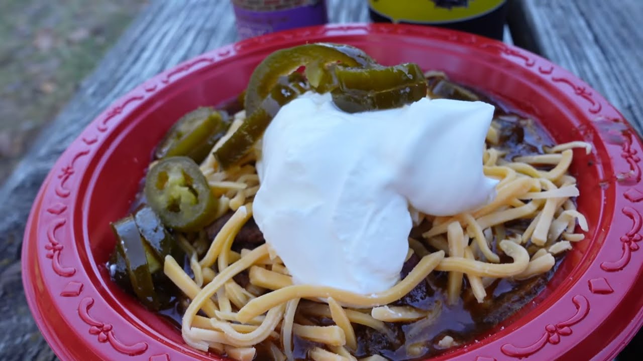 Fatly Eating Venison Chili Streamside| Trout on the Mop Fly 4K - YouTube