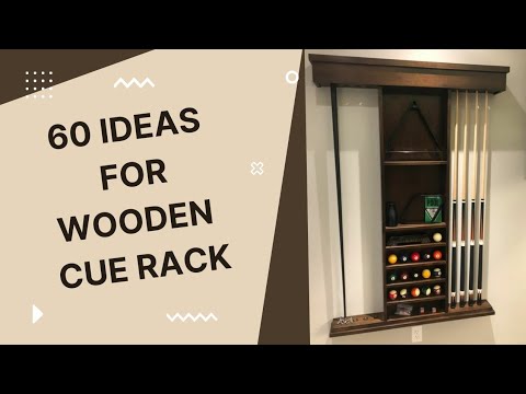 Reclaimed Wood Pool Cue Rack Ideas - YouTube