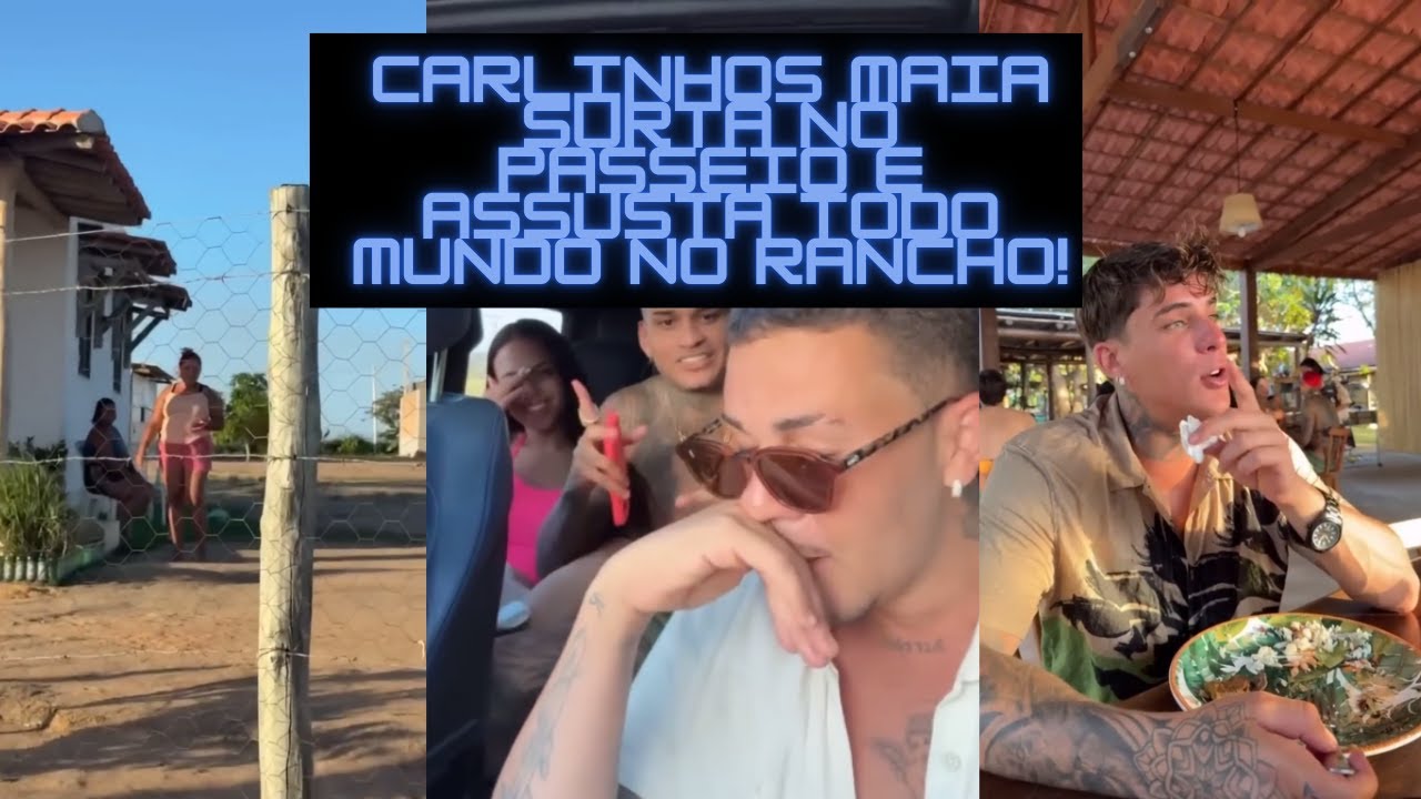 Carlinhos Maia Surta no Passeio e Assusta Todo Mundo no Rancho! - YouTube