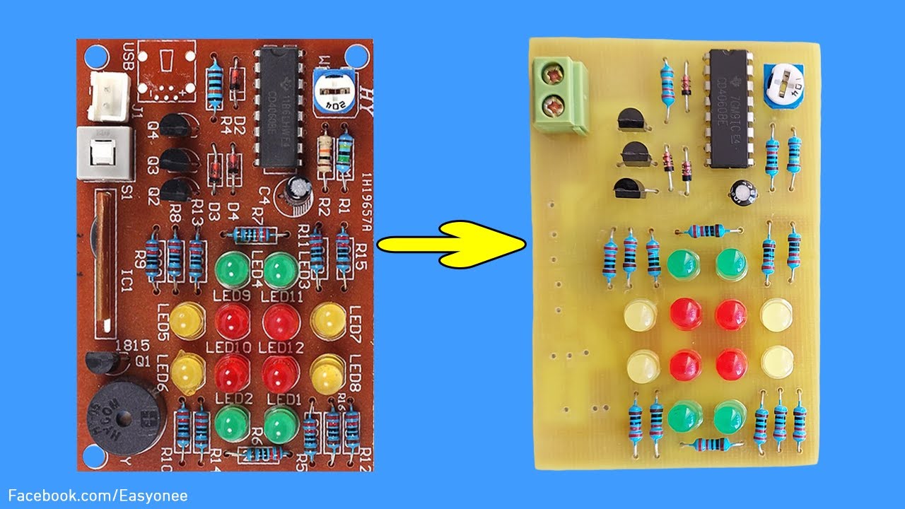 CD4060 Dream Light LED Schematic + PCB - YouTube