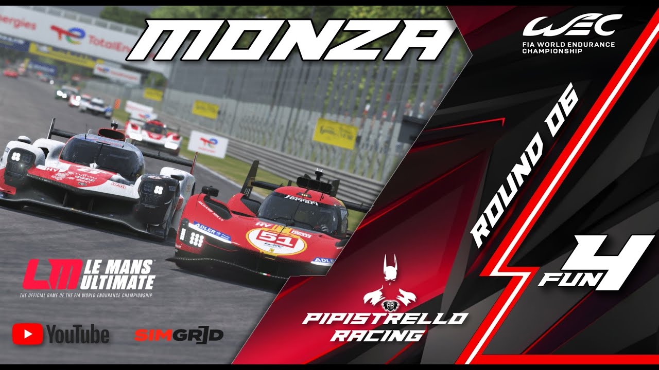 Le Mans Ultimate Championship - 4Fun Round 06 - Monza Wec Italia 🇮🇹 - YouTube