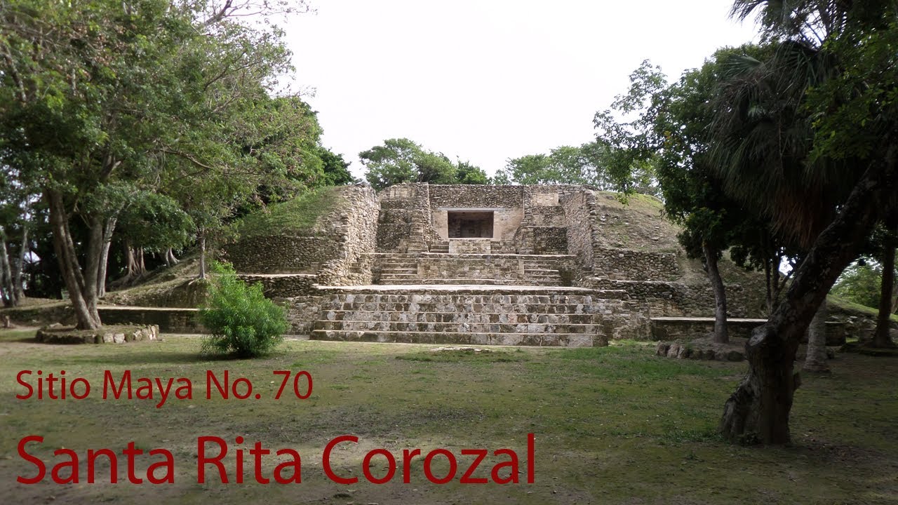 Sitio maya No. 70. Santa Rita Corozal, Belice - YouTube