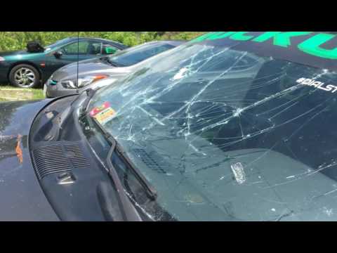 Blowing windshield out on this hot friday