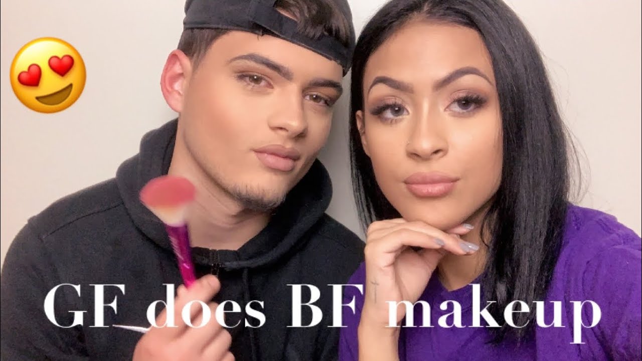 Girlfriend does Boyfriends Makeup ! 😂😍 - YouTube