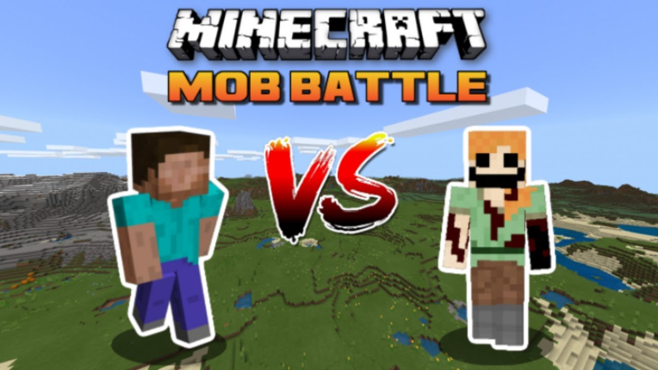 MINECRAFT | FACELESS STEVE VS DISTORTED ALEX (MOB BATTLES) - YouTube