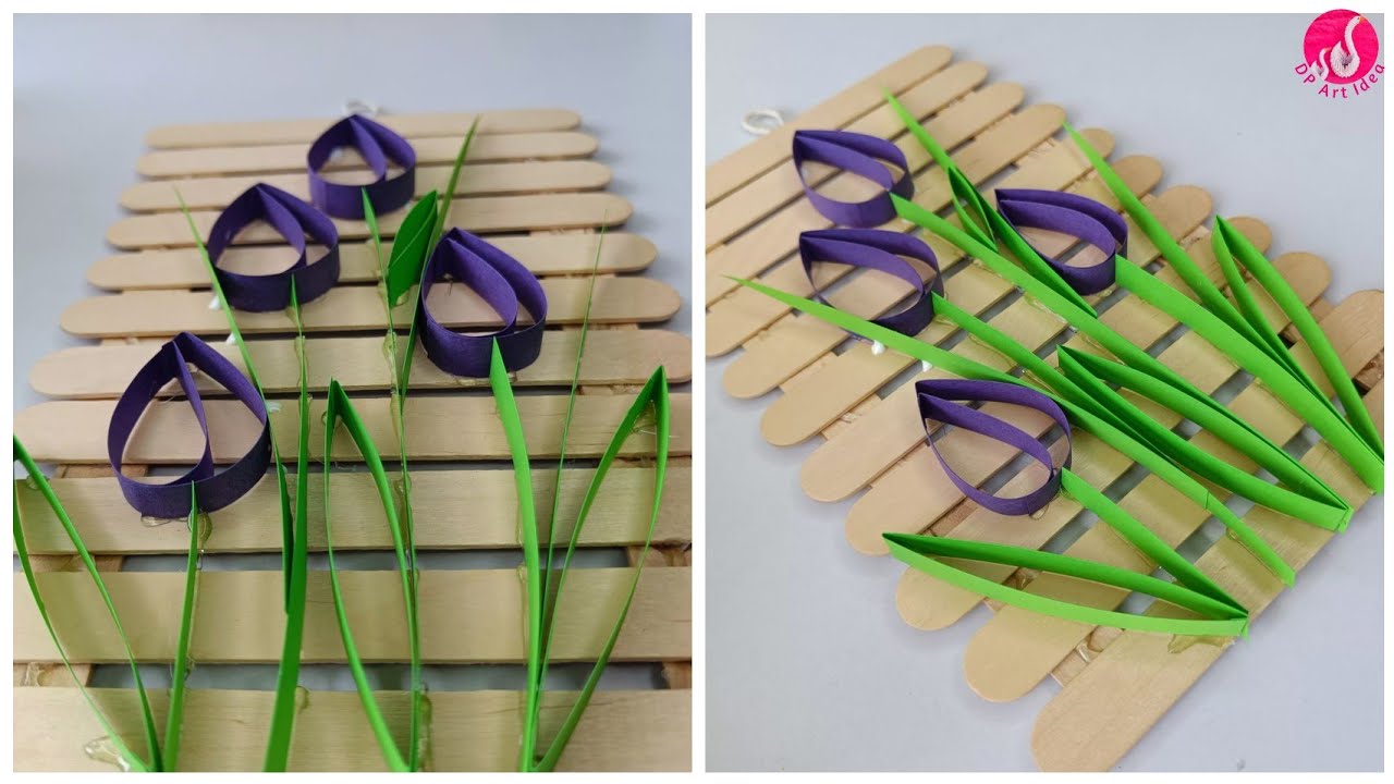 Paper Craft || Icecream Sticks craft || Craft for Home Decor || Easy ...