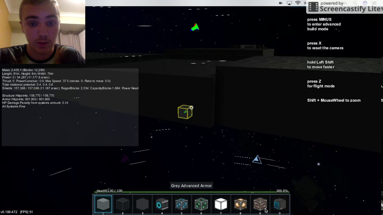 Starmade Episode 8! Shield Farm done! Now time for an engine farm ...