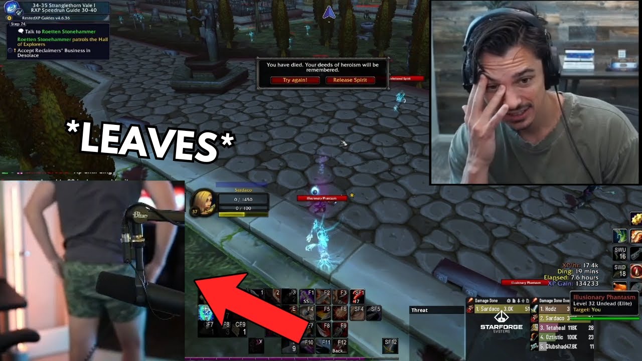 Sardaco tried to solo Scarlet Monastery Graveyard on Hardcore... - YouTube