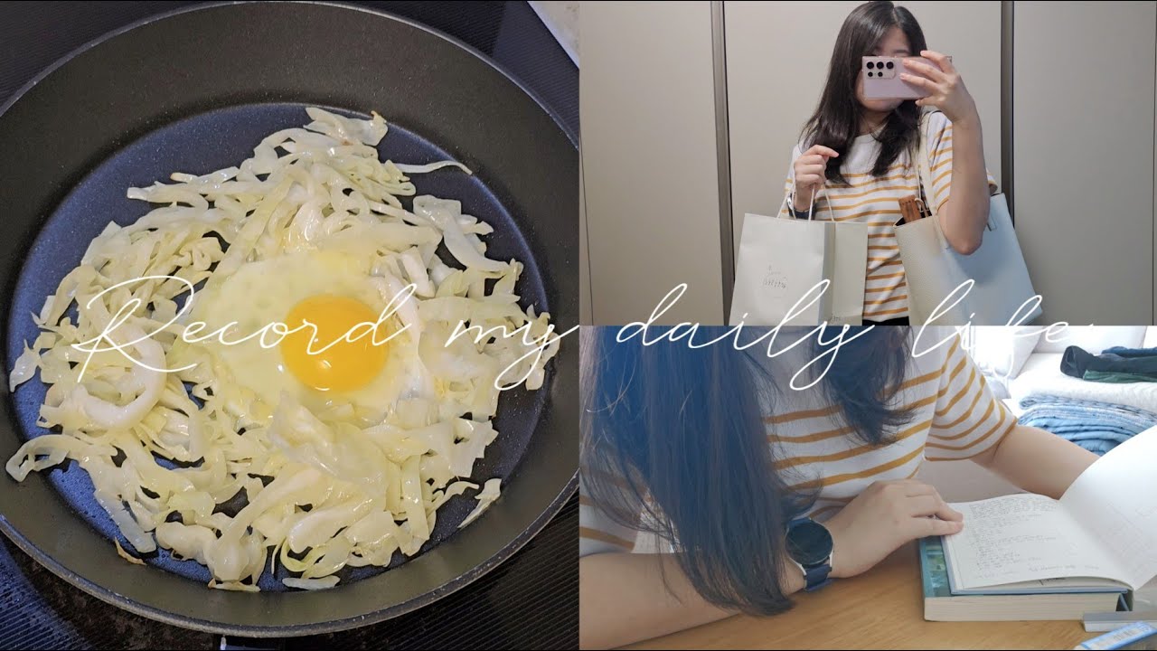 Vlog 치과위생사 출퇴근 브이로그 주말은 치팅데이 질리지 않는 양배추 계란 덮밥 도시락🍱 불렛저널 시행착오중 출근룩