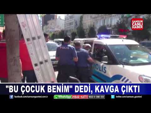 (Görüntülü) Sokak ortasında 'bu çocuk benim' kavgası
