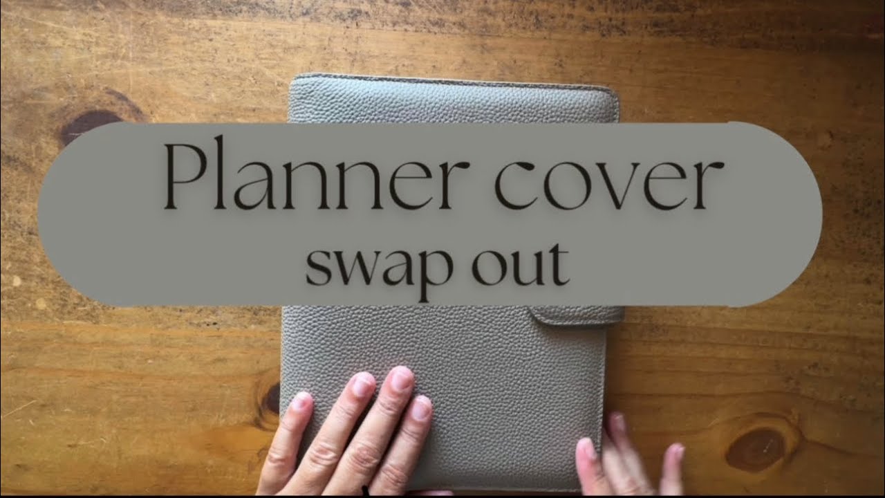 Planner cover swap out - YouTube