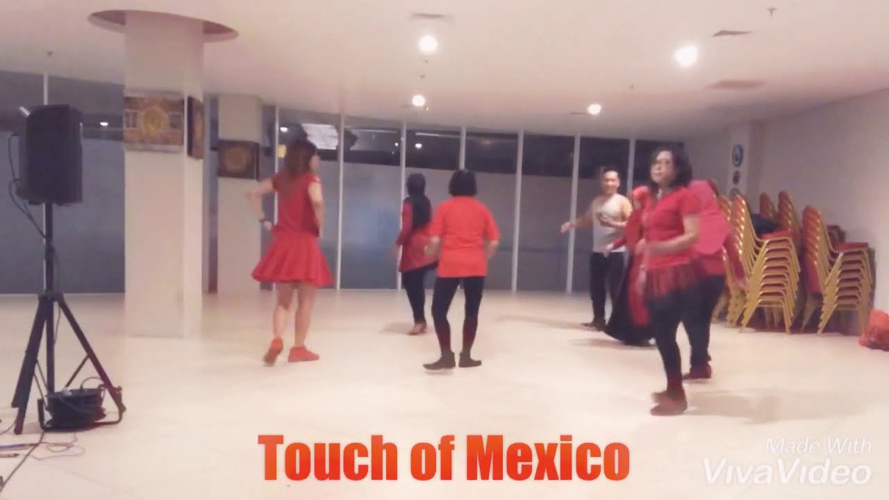 Touch of Mexico Line Dance Demo - YouTube