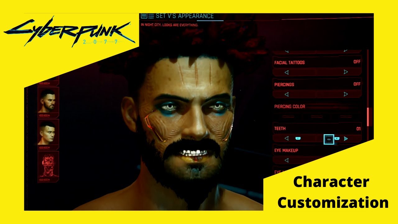 AMAZING CHARACTER CUSTOMIZATION | Cyberpunk 2077 - YouTube