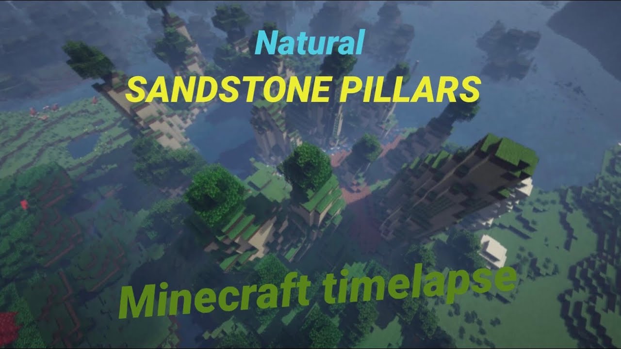 Building Natural SANDSTONE PILLARS - Minecraft timelapse - YouTube