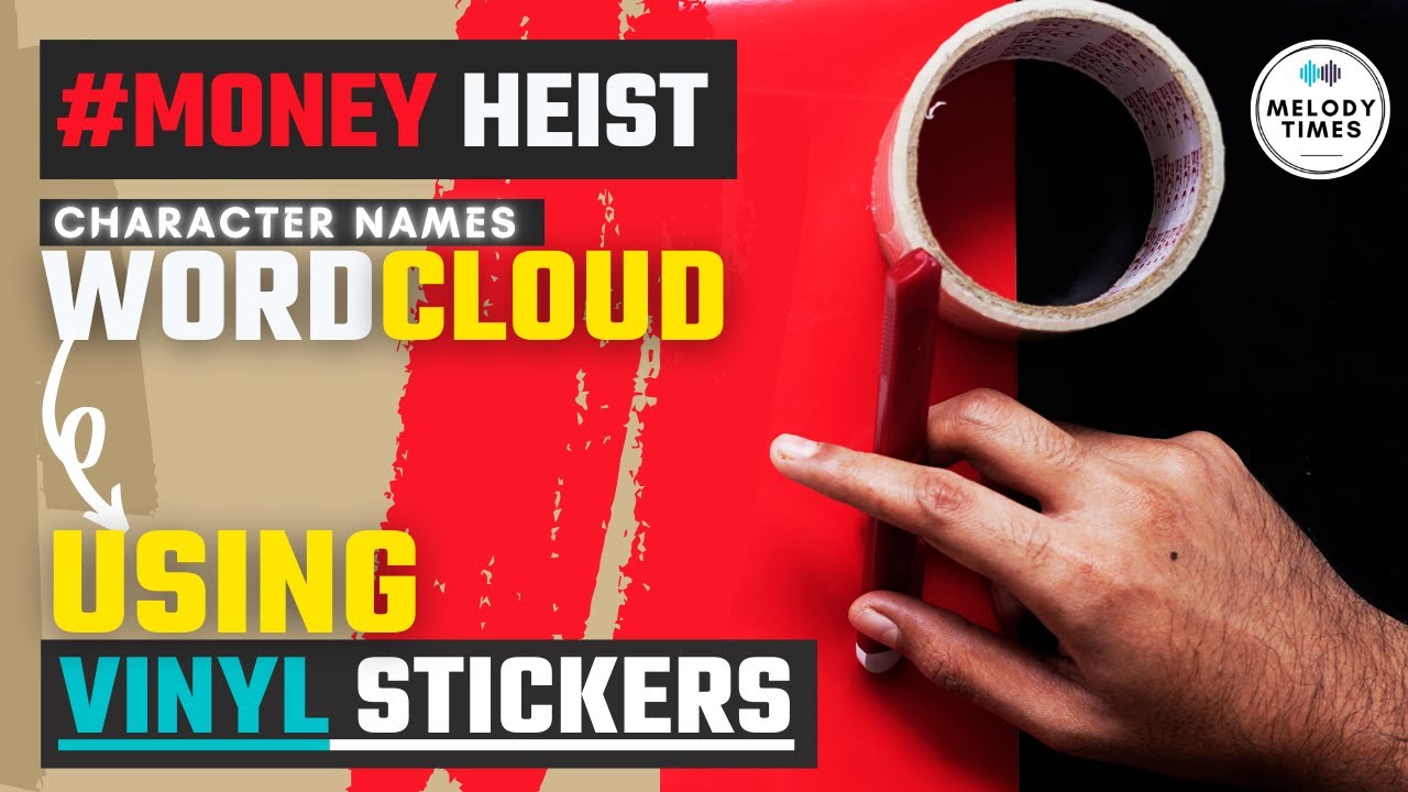 Money heist word cloud art | Using Vinyl Stickers | End of the heist ...