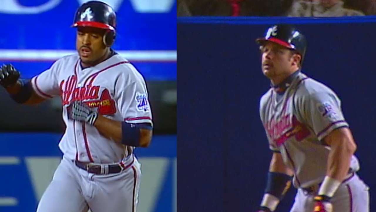 1999NLCS Gm4: Braves hit back-to-back homers for lead - YouTube