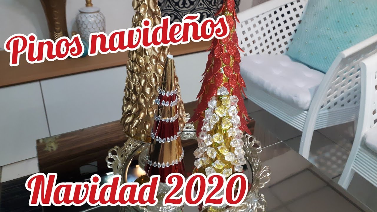 Como hacer 🌲Pinitos Navideños Elegantes y económicos/Decoraciones ...
