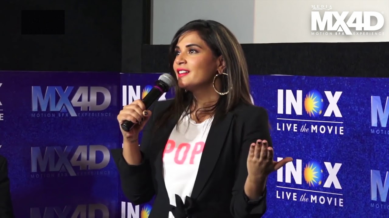 Bollywood Actress Richa Chadda at MX4D INOX Opening - YouTube