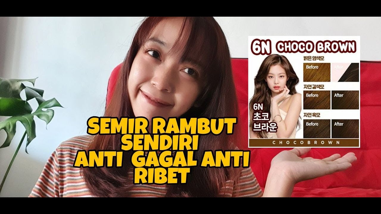 Semir Rambut Sendiri Dirumah Pakai Mise En Scene Hello Bubble - YouTube