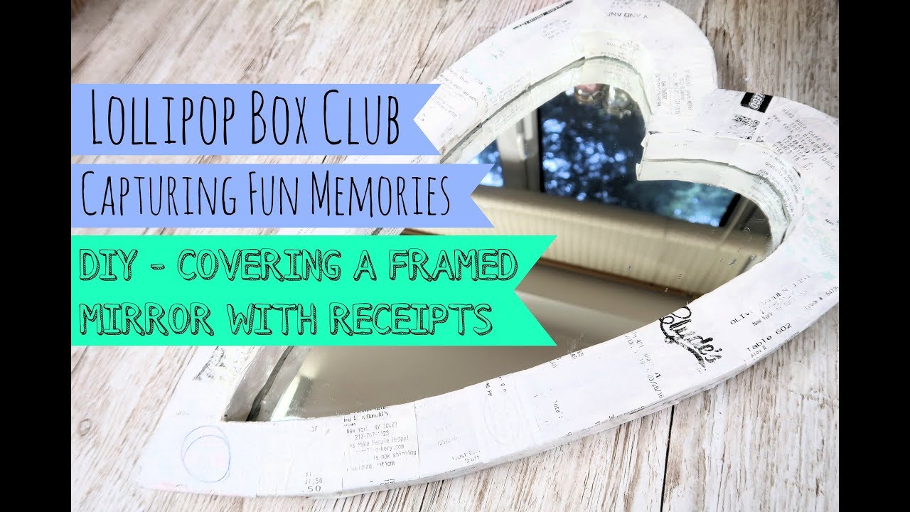 Lollipop Box Club // DIY // Covering a Frame in Holiday Memorabilia ...