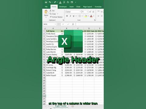 How to Make Angled Cells in Excel ?#shorts #excel - YouTube