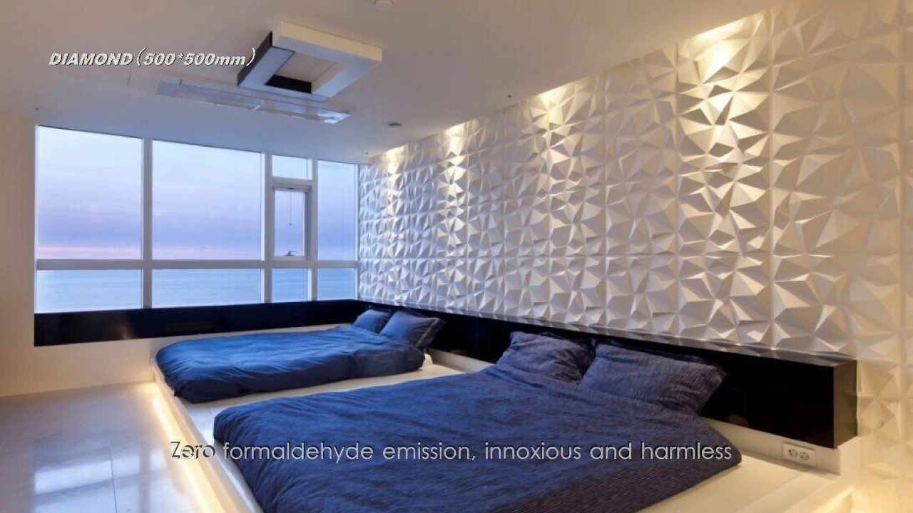 DIAMOND, original design of 3D wall decor panels - YouTube