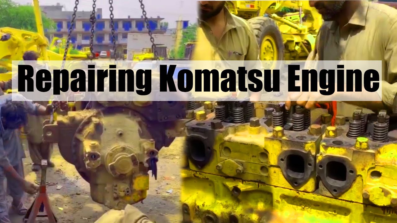 Amazing Work How to Repairing Komatsu Engine - YouTube