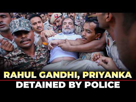 BREAKING NEWS: Rahul Gandhi, Priyanka and other Congress leaders detained by Police |Protest at LKM