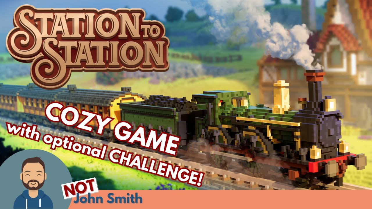 COZY Train Game with CHALLENGING Puzzles - Station to Station - YouTube