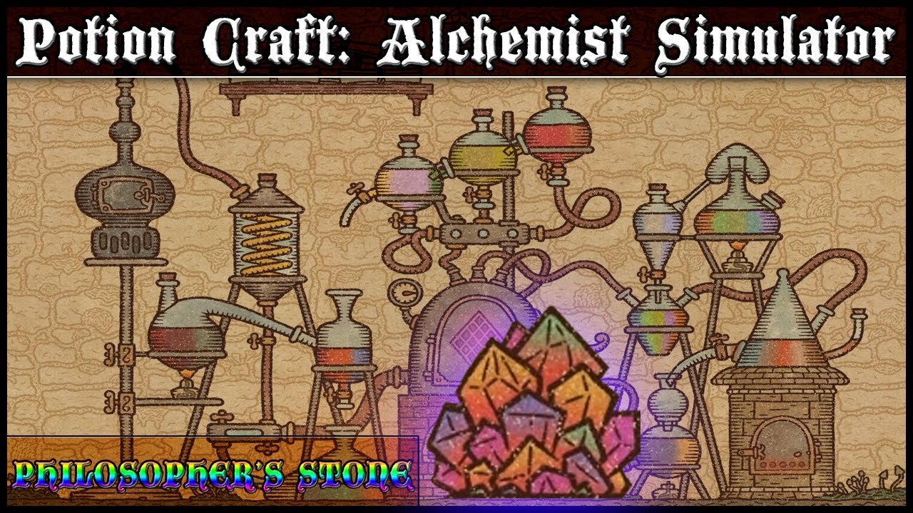 POTION CRAFT: Creating the PHILOSOPHER'S STONE in Alchemist Simulator ...