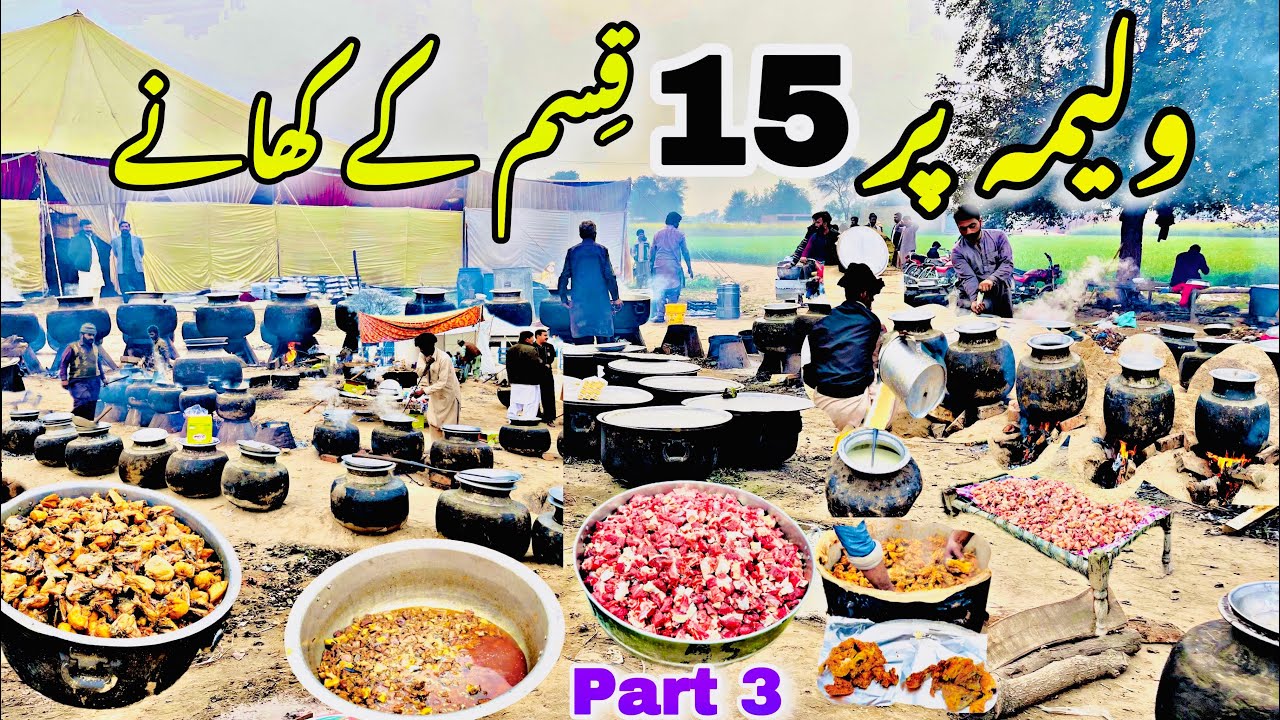 Walima VLOG | Walima par 15 kisam kay khany | 15 types of food on ...
