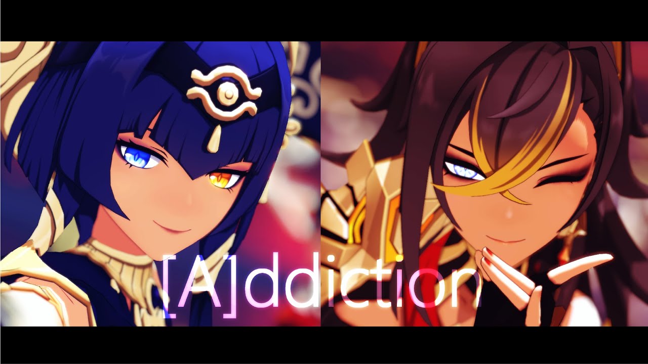 【原神/Genshin Impact MMD】[A]ddiction【キャンディス＆ディシア/ Candace＆Dehya】 - YouTube