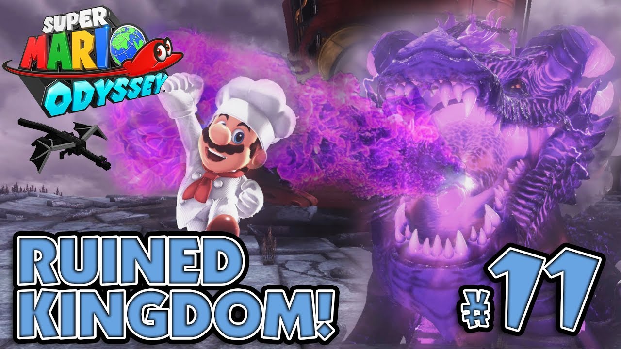 BOWSER'S PET DRAGON BOSS BATTLE in the RUINED KINGDOM!!! Super Mario ...